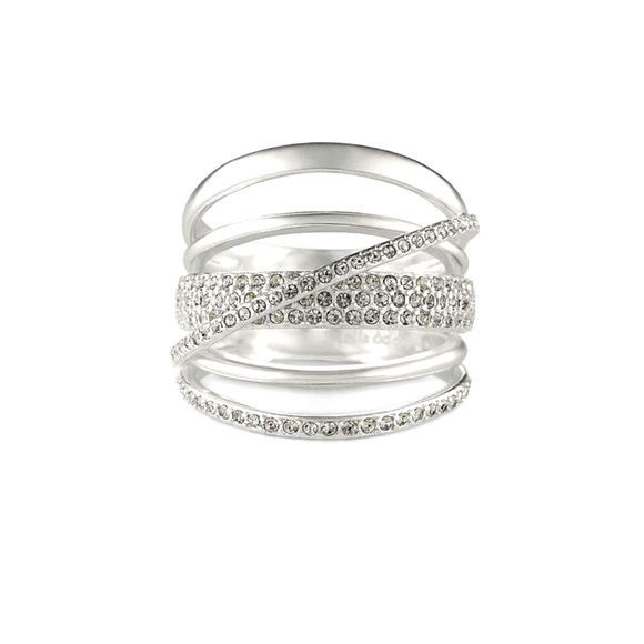 Stella & Dot | Jewelry | Stella Dot Retired Silver Pav Orbital Stack ...